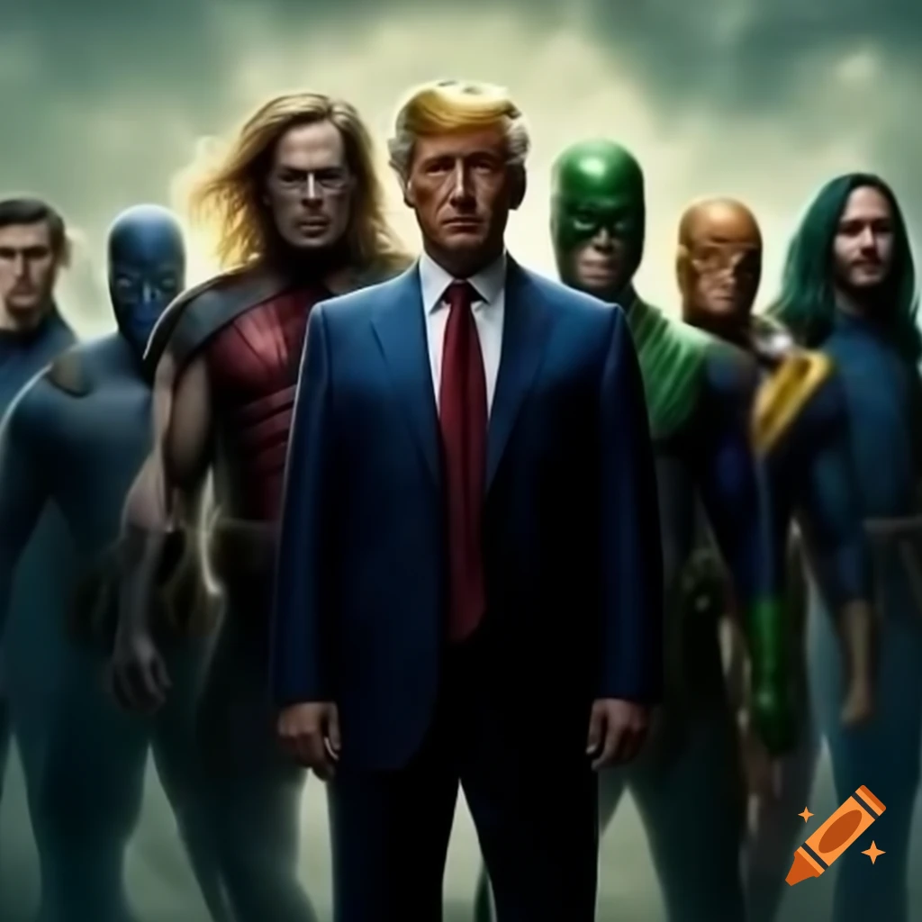 Group of six mutant men wearing suits on Craiyon