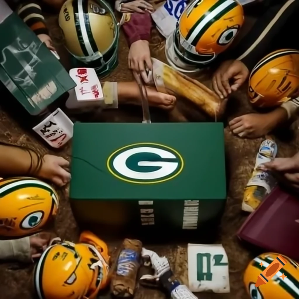Green Bay Packers Lambeau Legacy Box filled with Packers merchandise on ...