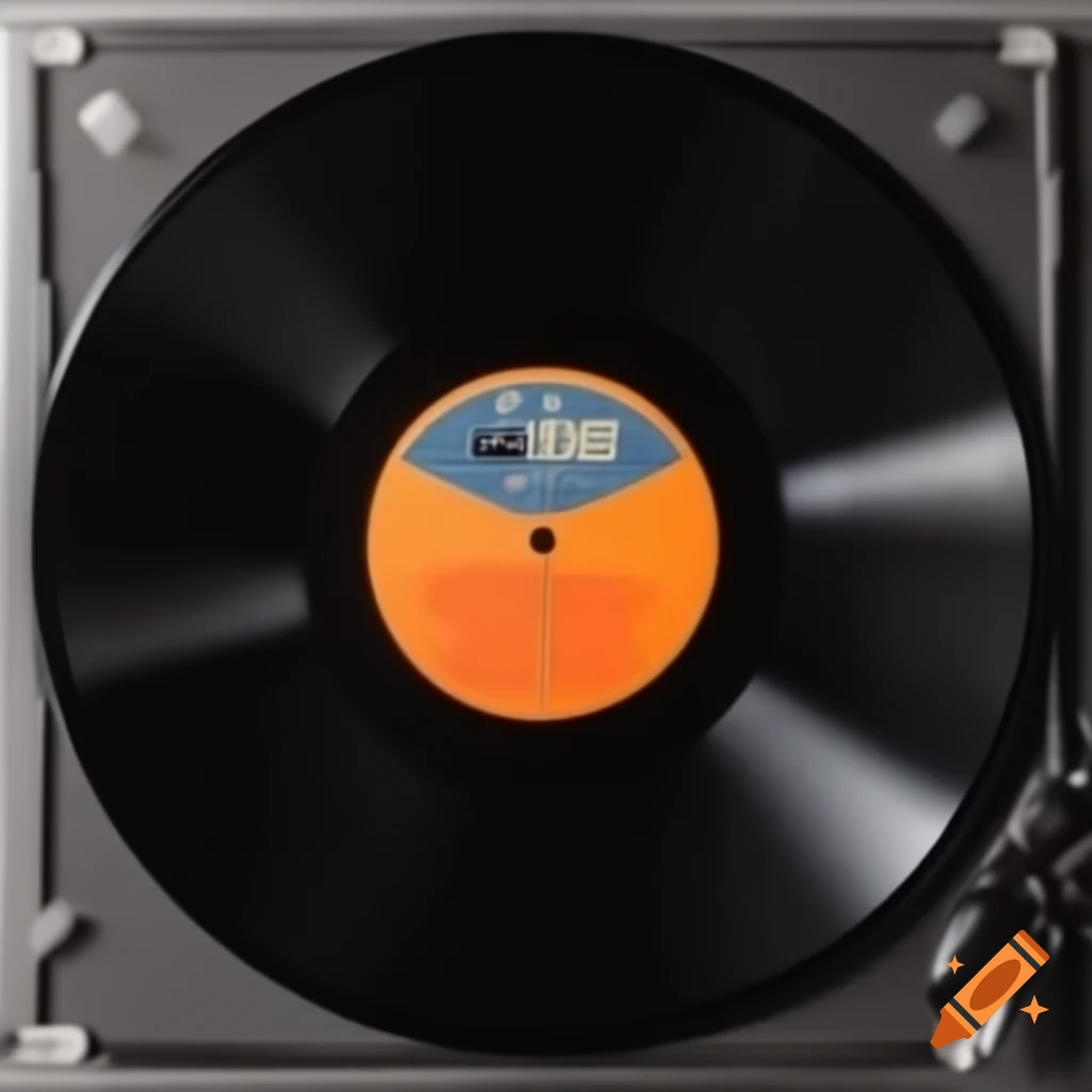 Vinyl record labeled 'hiphobbit' on Craiyon