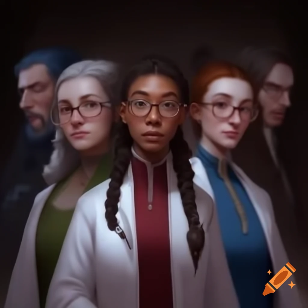 Medical professional in hospital corridor wearing white lab coat and ...