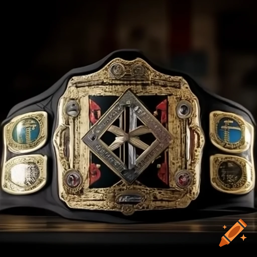Detailed design of a world championship belt on Craiyon
