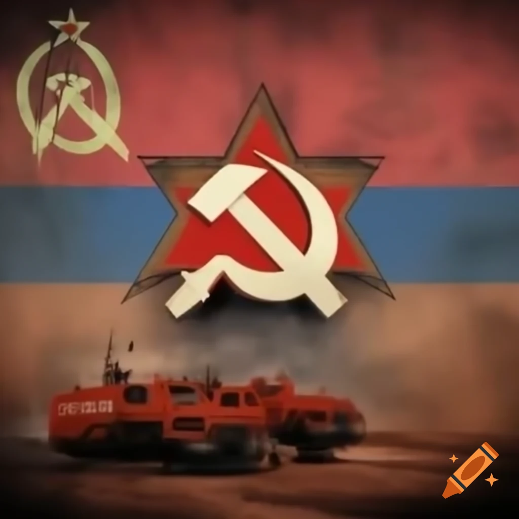 Vintage soviet propaganda poster featuring a leader on Craiyon