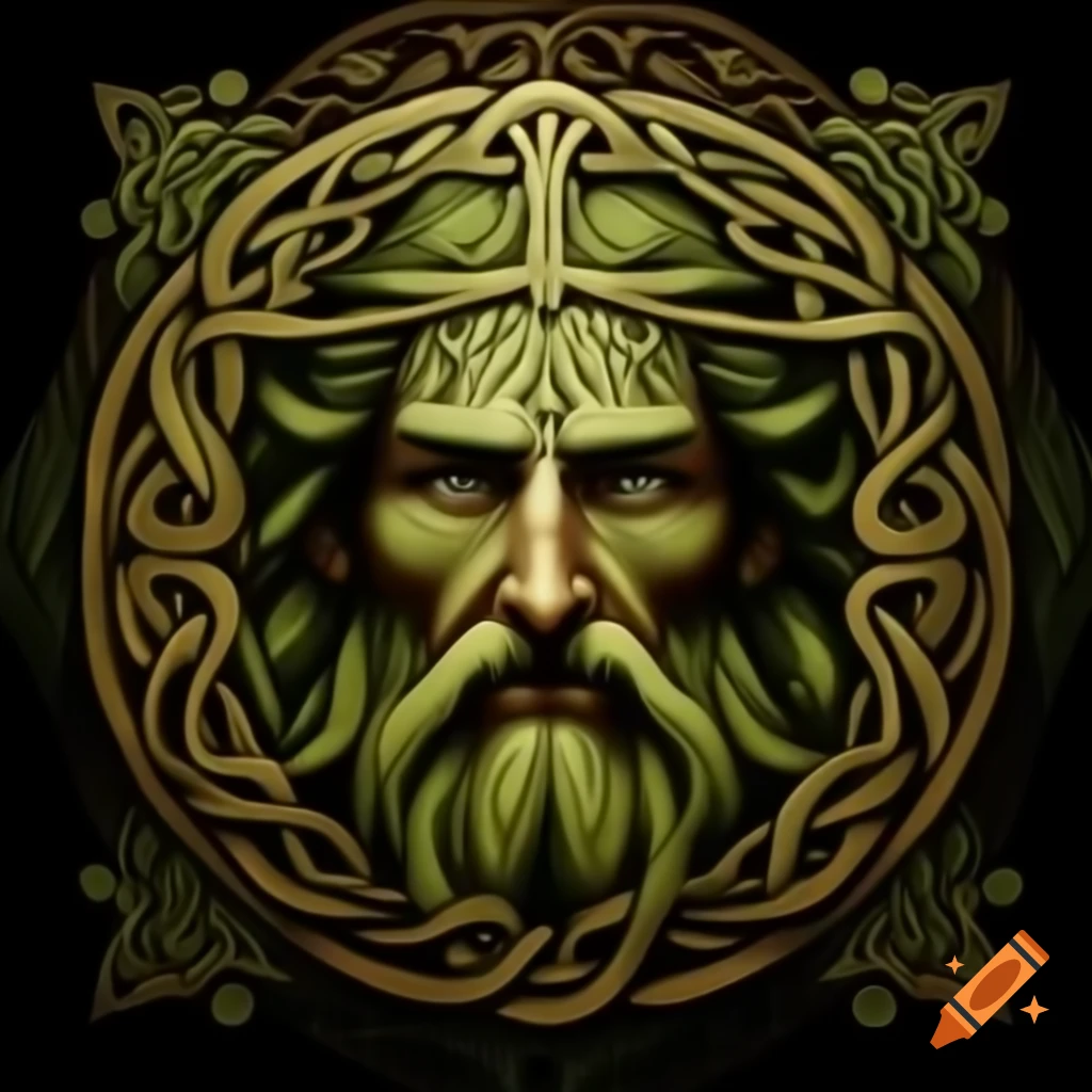 Celtic god representation on Craiyon
