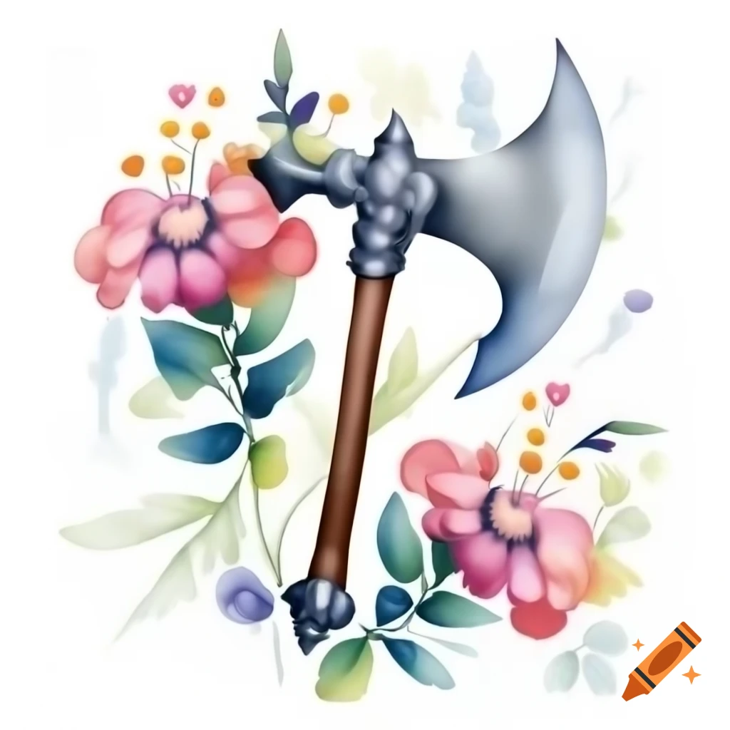 Vibrant bouquet of jasmine blossoms with blue and white shades on Craiyon