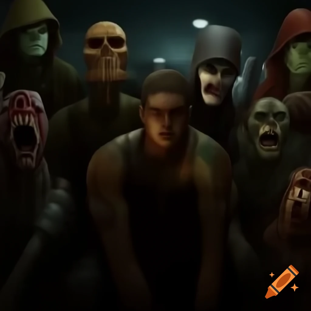 Zombies and suicide squad themed art depicting an apocalypse on Craiyon