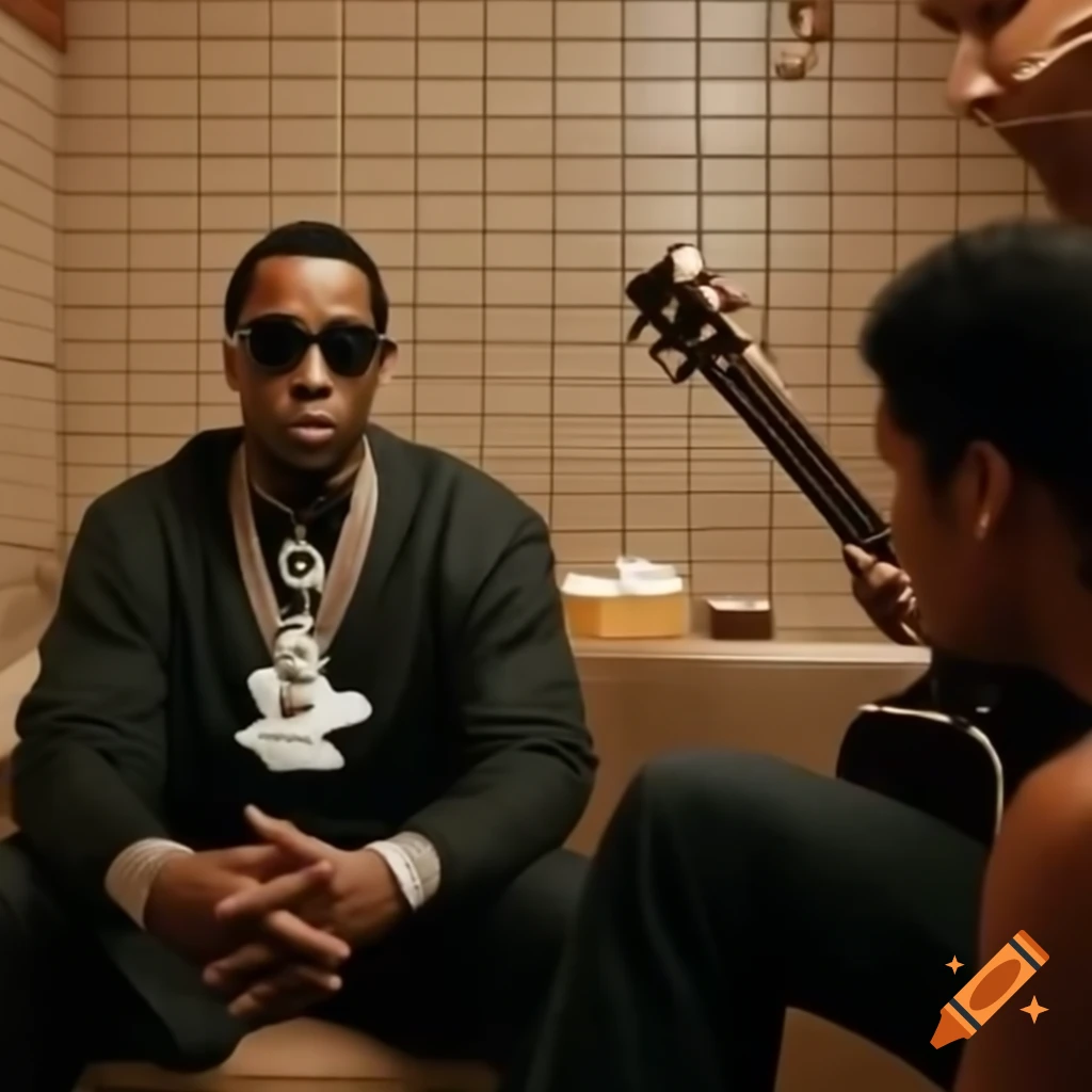 Rapper Diddy relaxing in spa with guitarist and cocoa butter on Craiyon
