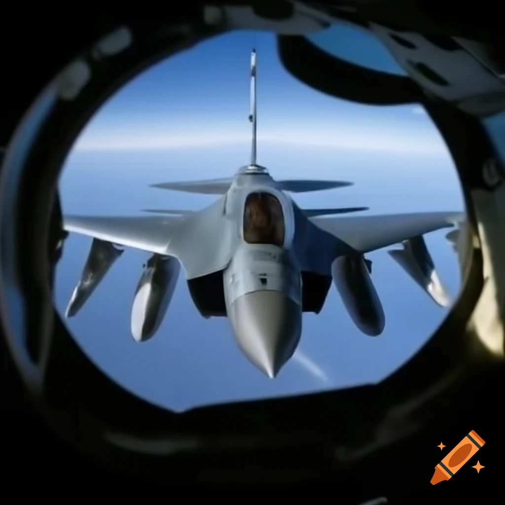 State of the art military jet on Craiyon