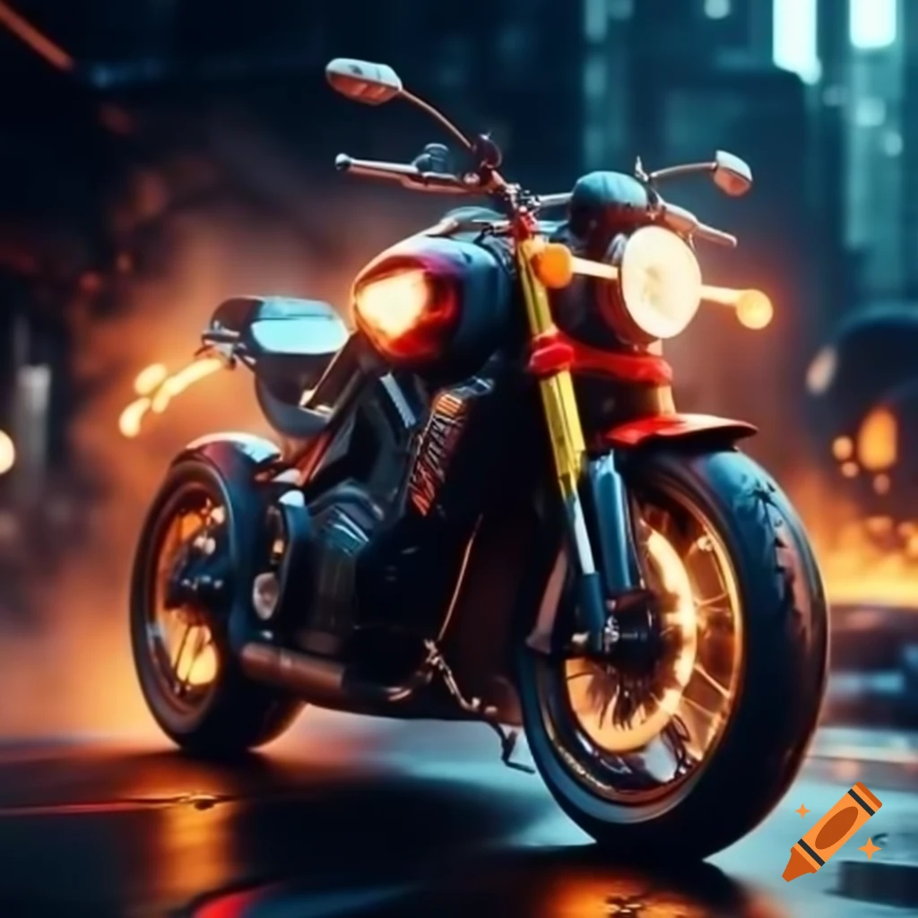 A vibrant red Ducati motorcycle parked on an asphalt road in Miami ...