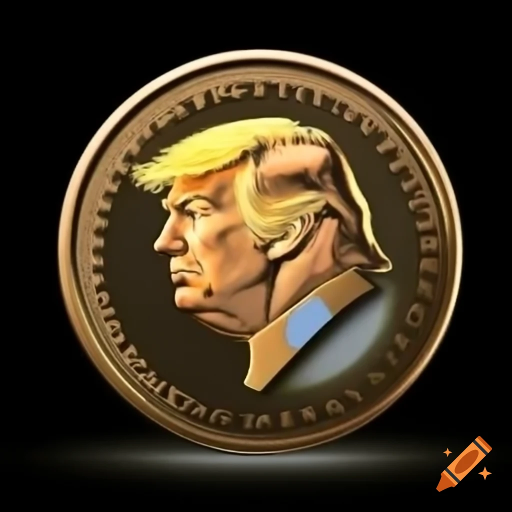 Crypto coin featuring Donald Trump on Craiyon