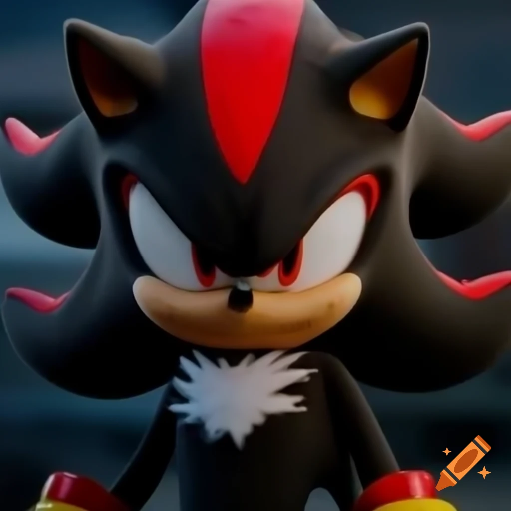 Shadow the Hedgehog character design on Craiyon