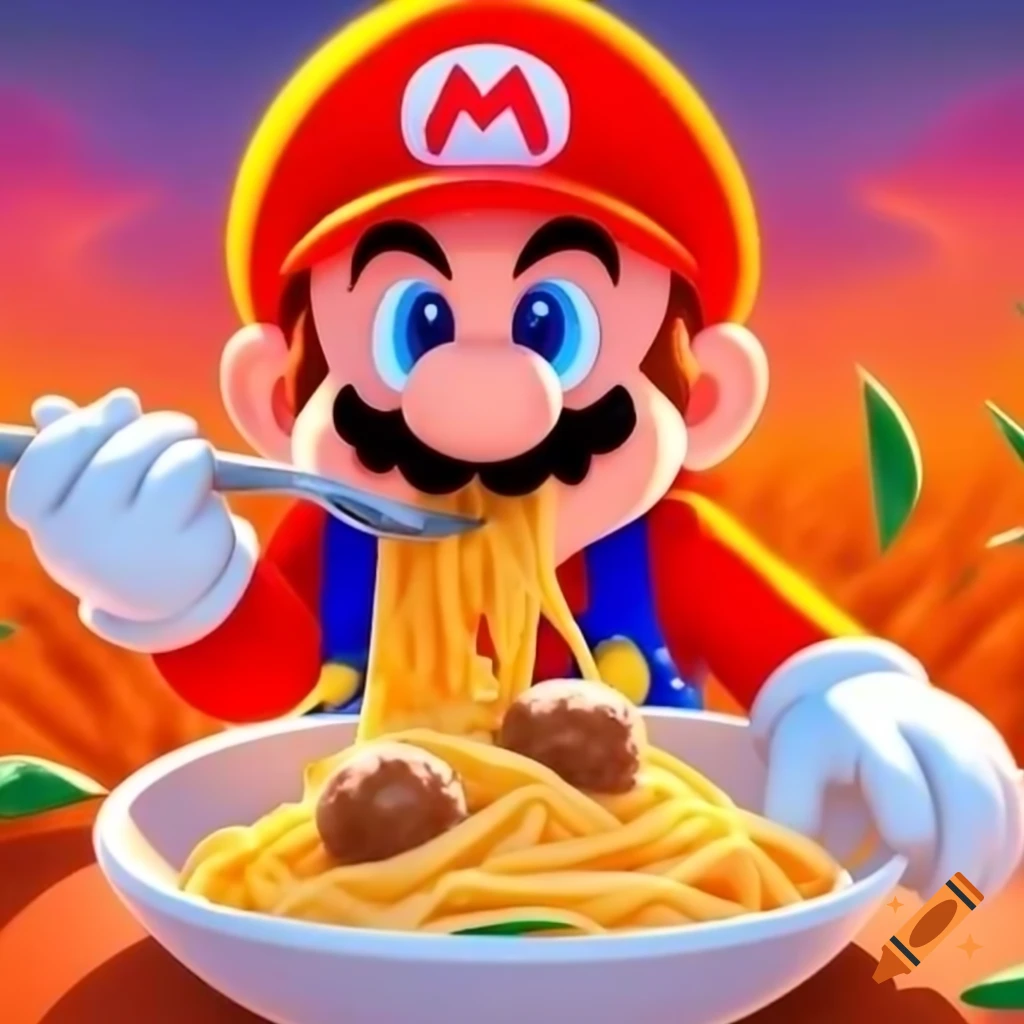 Creative shark sculpture made from spaghetti and meatballs on Craiyon