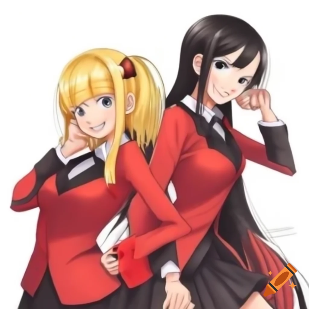 Mary Saotome and Yumeko Jabami in historical attire from Kakegurui ...