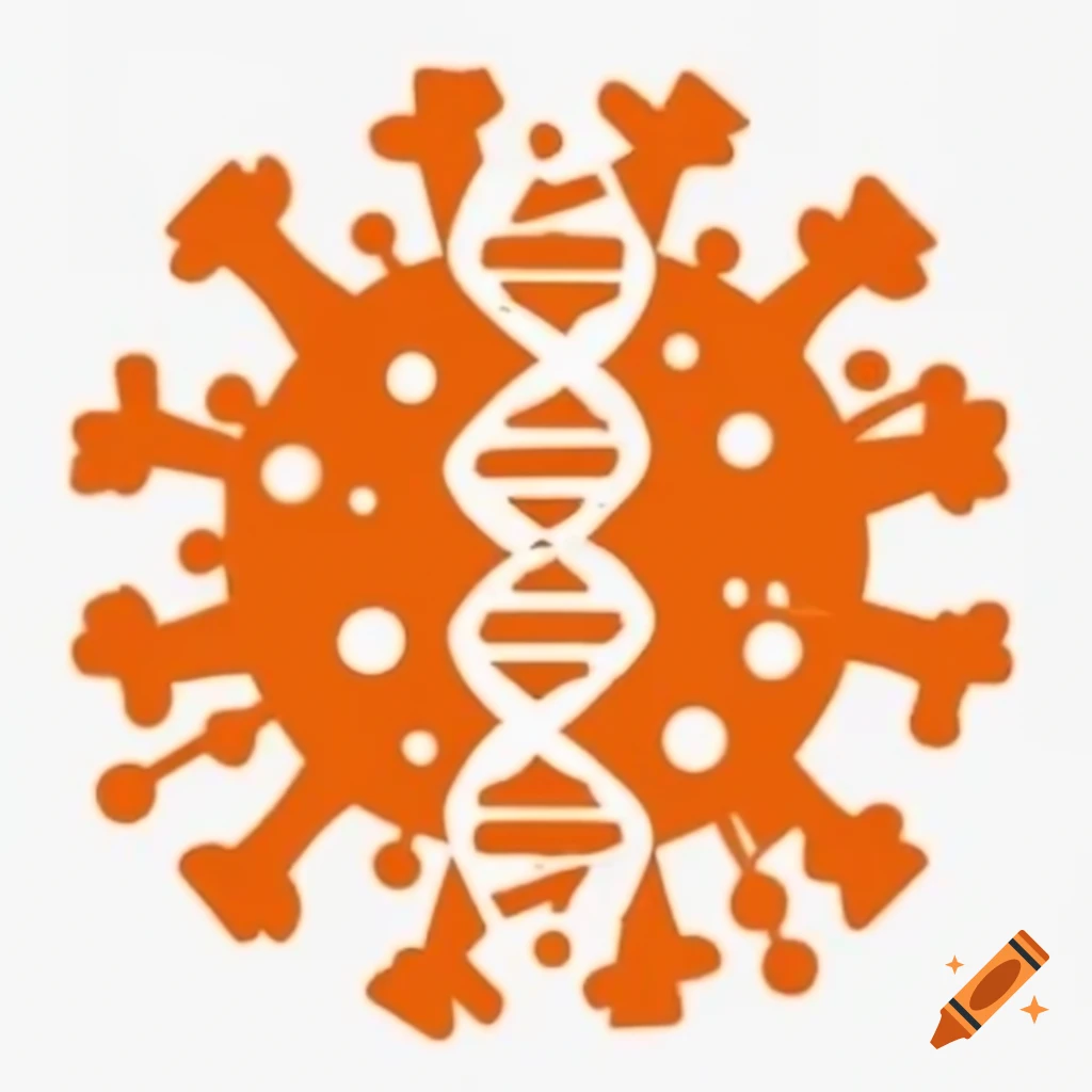 Double helix dna as tree roots representing genetic legacy on Craiyon