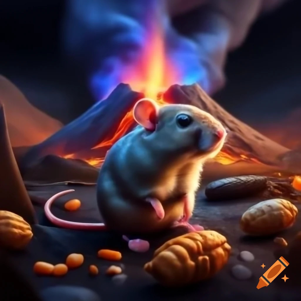 Anthropomorphic mouse pirate with hookah and bloodshot eyes on Craiyon