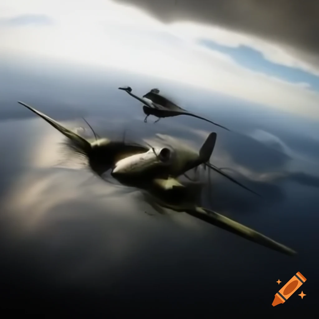 Two warplanes flying over the city of Gap, France on Craiyon