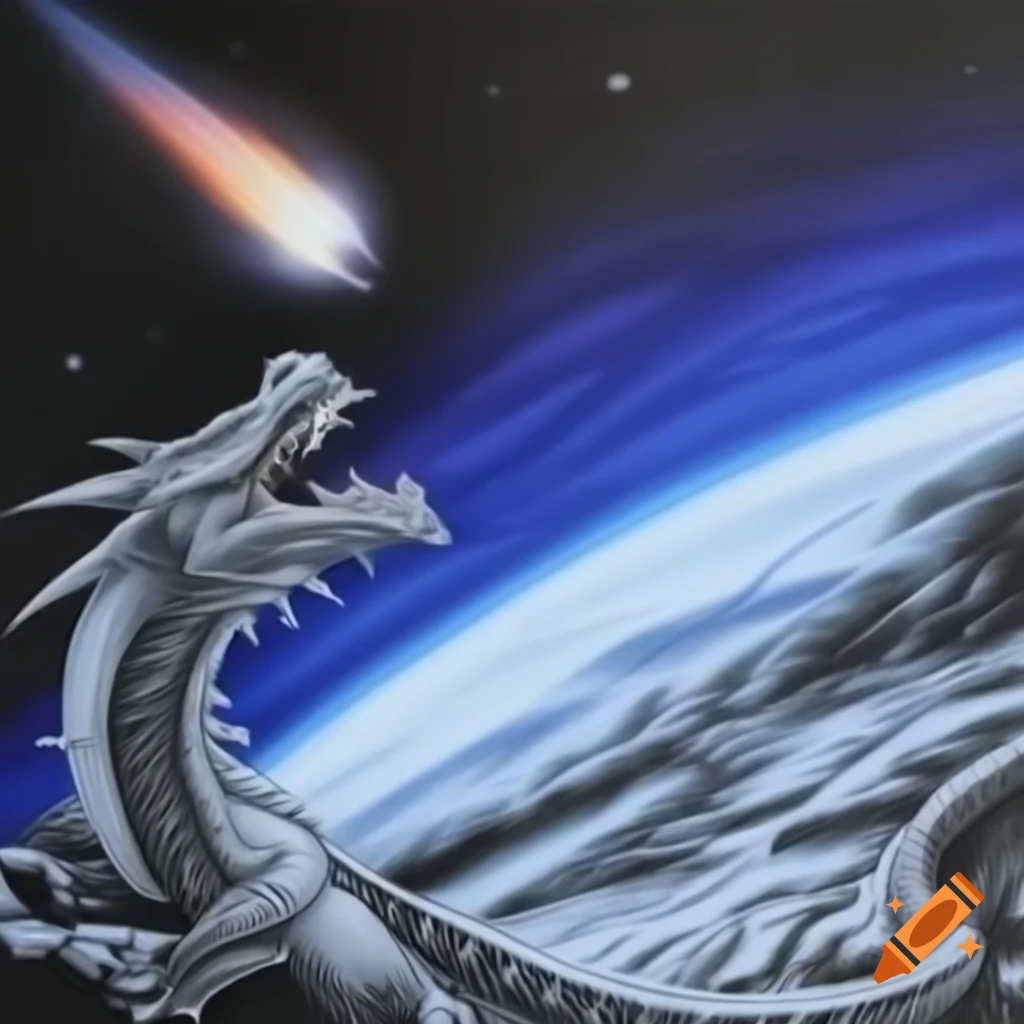 Pencil drawing of meteor approaching Earth with humans fleeing and ...