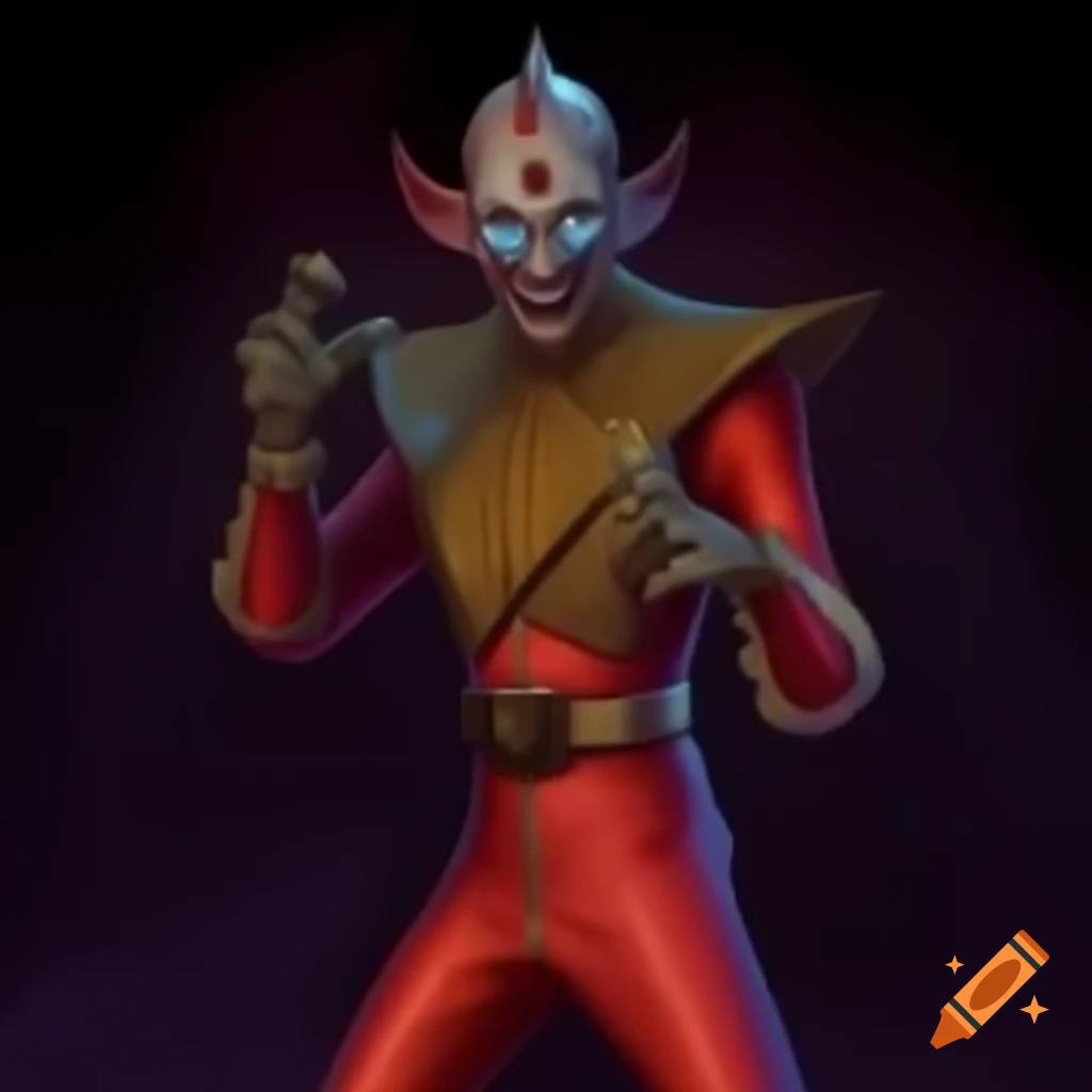 Steampunk-inspired dark clown demon villain from power rangers ...