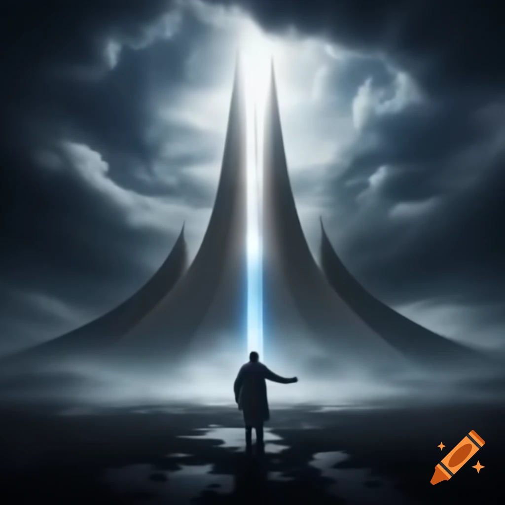 Imposing architectural structure symbolizing human ingenuity on Craiyon