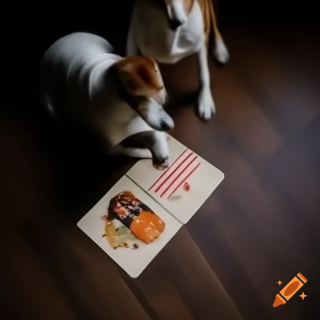 Dog food labels featuring donald trump's image on Craiyon