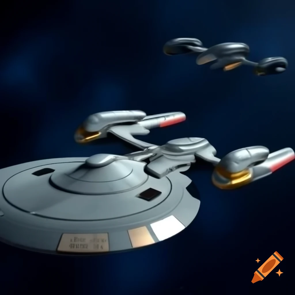 Elaborate starship design on Craiyon