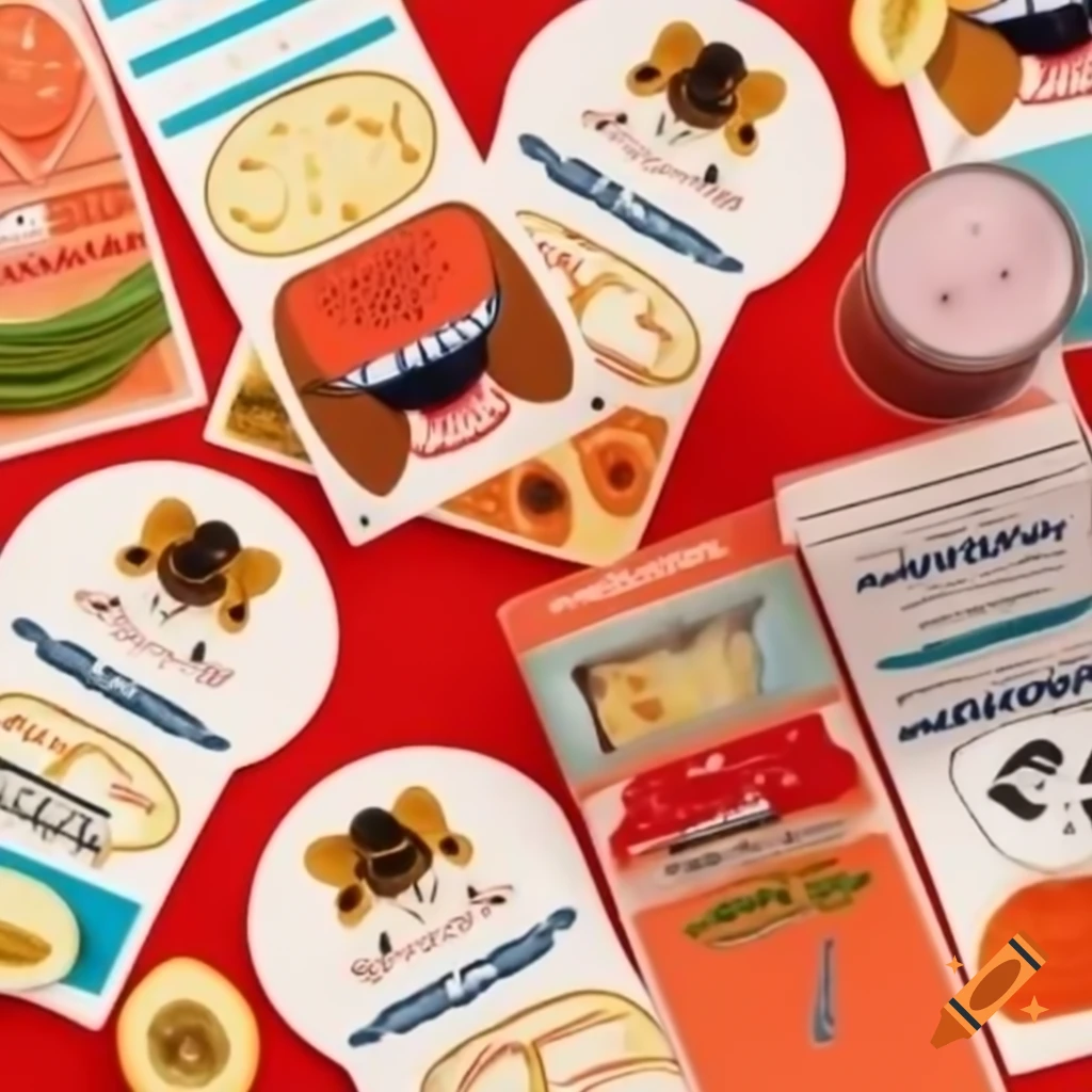 Dog food labels featuring donald trump's face on Craiyon