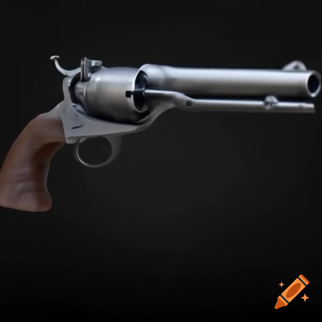 Medieval pistol featuring a bulbous barrel design on Craiyon