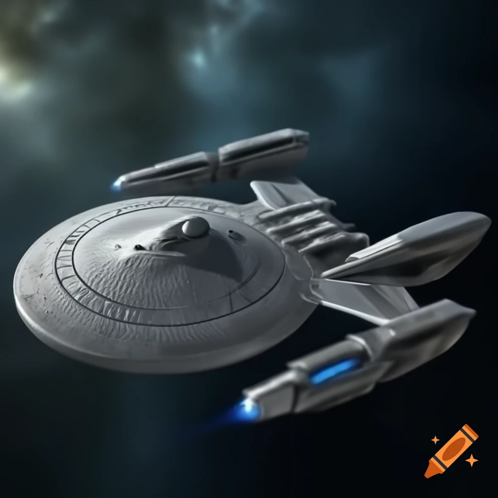 Elaborate starship design with intricate details on Craiyon