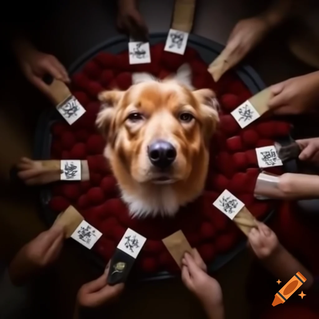 Dog food labels featuring Donald Trump's face on Craiyon