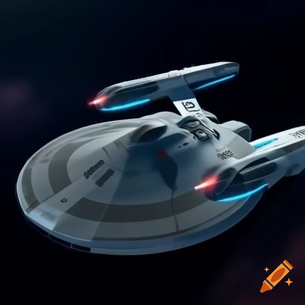 Elaborate starship design on Craiyon