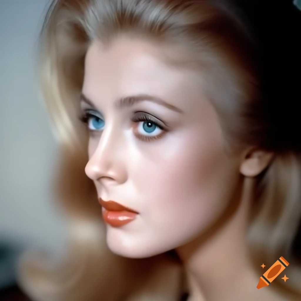 Hyper-realistic color photograph of beautiful european actress from ...