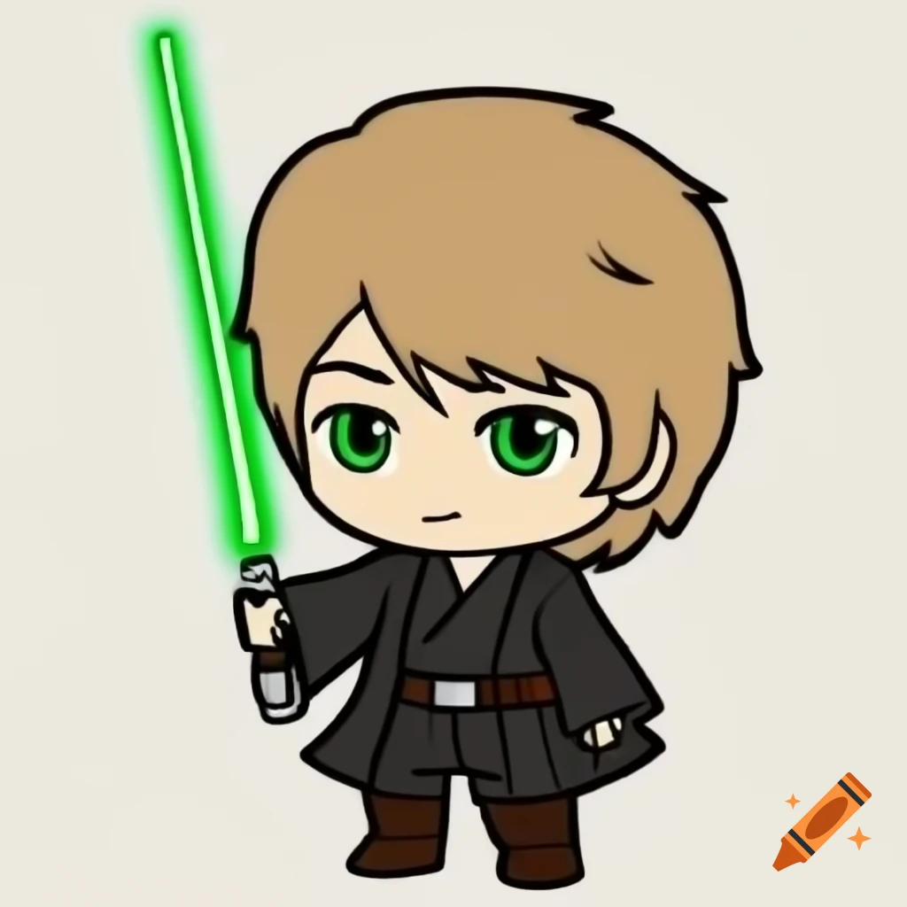 Luke Skywalker Cartoon Drawing