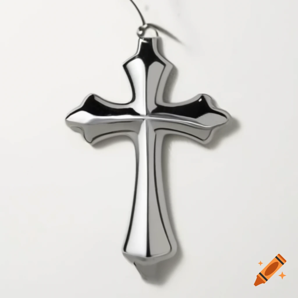 Chrome Hearts cross design in PNG format on Craiyon