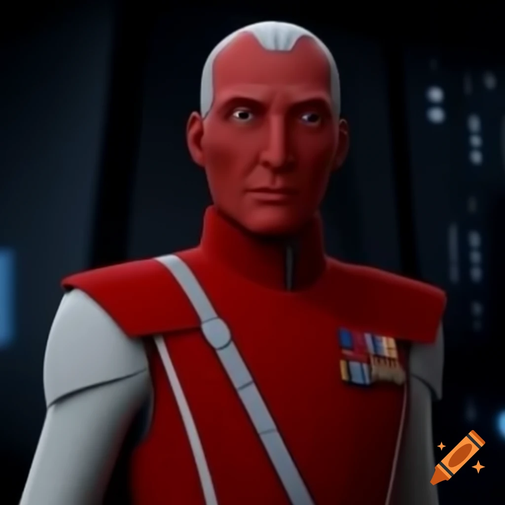 Red-and-white clad Emperor’s Royal Guard from Star Wars on Craiyon