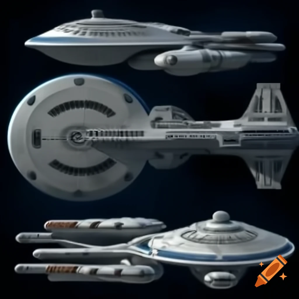 Futuristic starship design on Craiyon