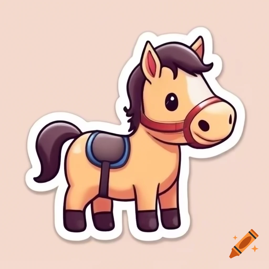 Cute animated lamb sticker design on Craiyon