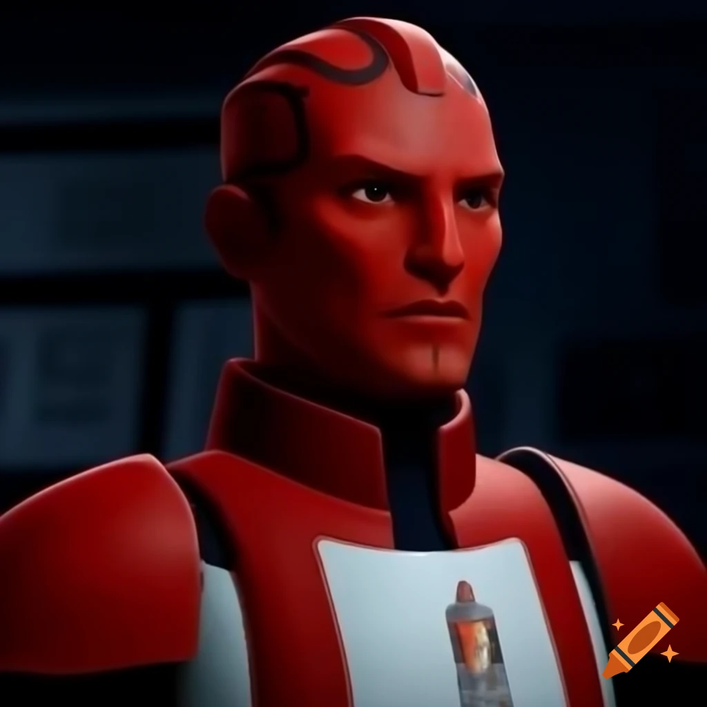 Emperor's royal guard from star wars in red and white attire on Craiyon