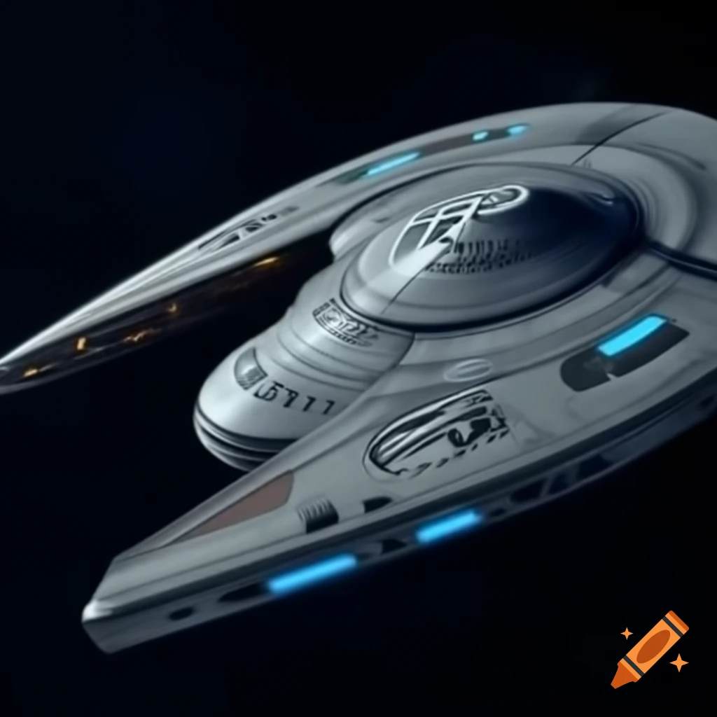 Futuristic starship design on Craiyon