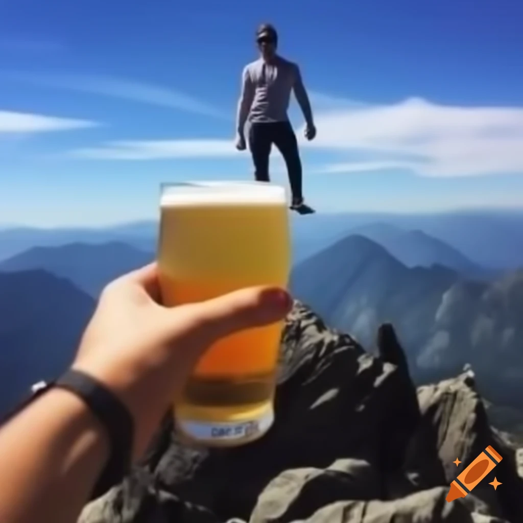 Metal album cover featuring two men in gym drinking beer on Craiyon
