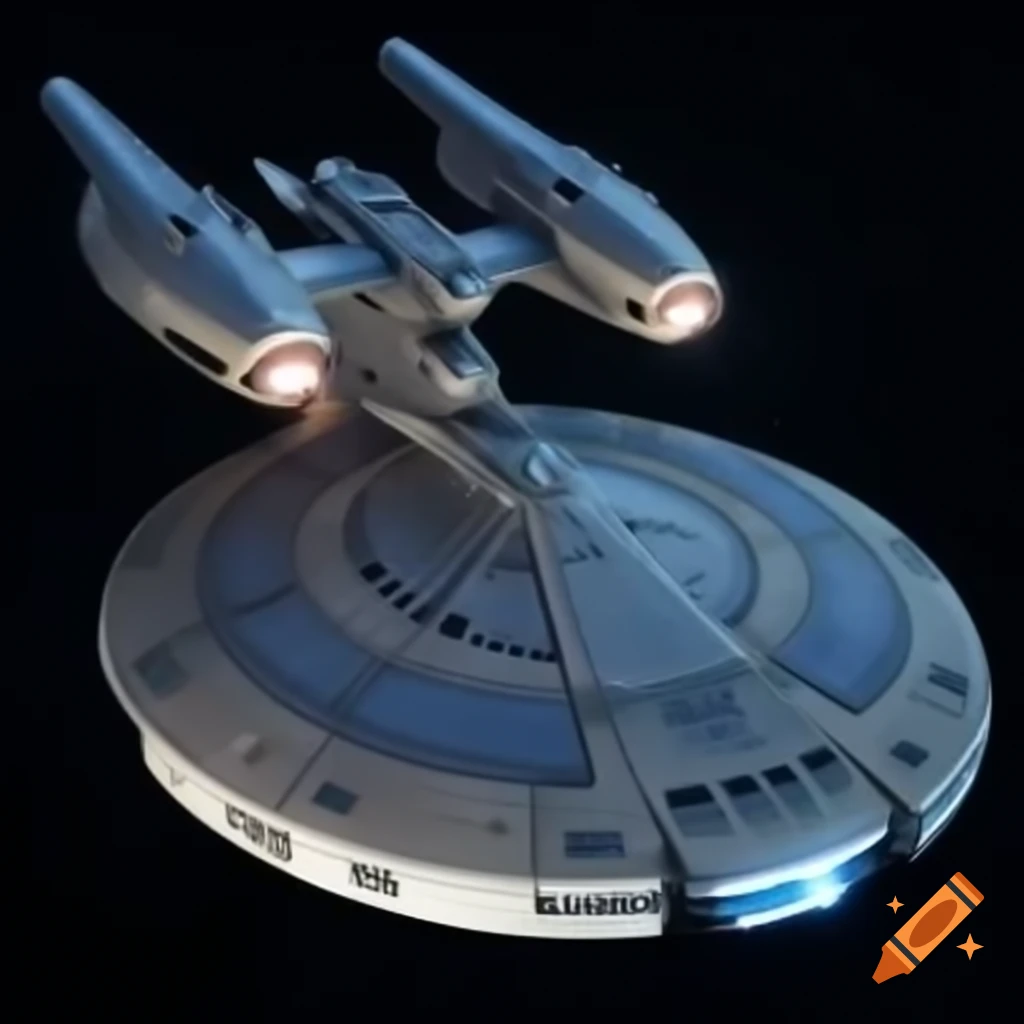 Futuristic starship design on Craiyon