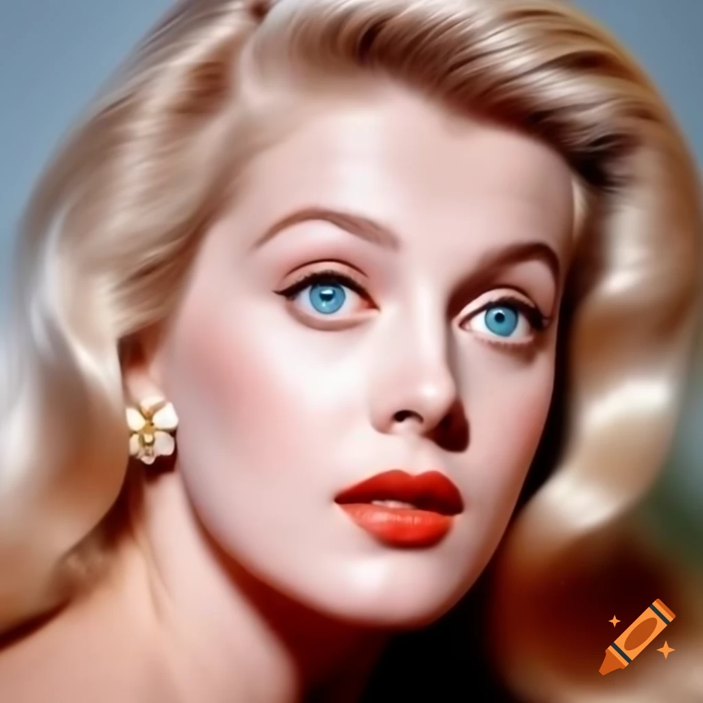 Hyper-realistic portrait of a beautiful european actress from 1963 with ...