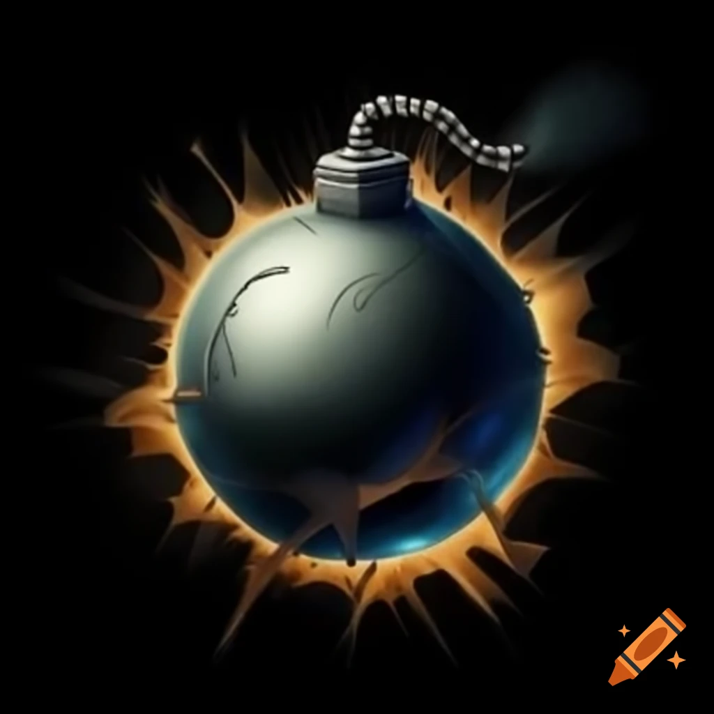 Realistic depiction of a paper bomb on Craiyon