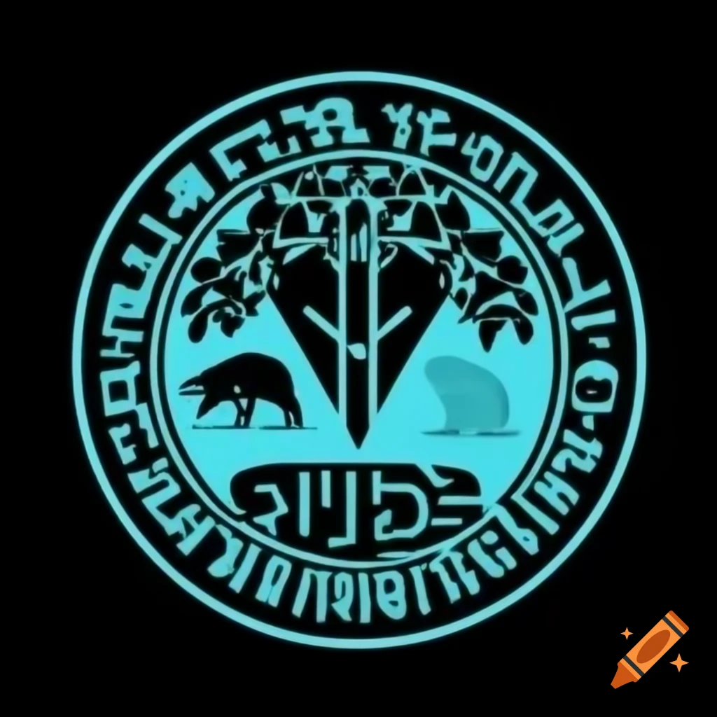 Sigil featuring koala bear, eucalyptus tree, and kangaroo on Craiyon