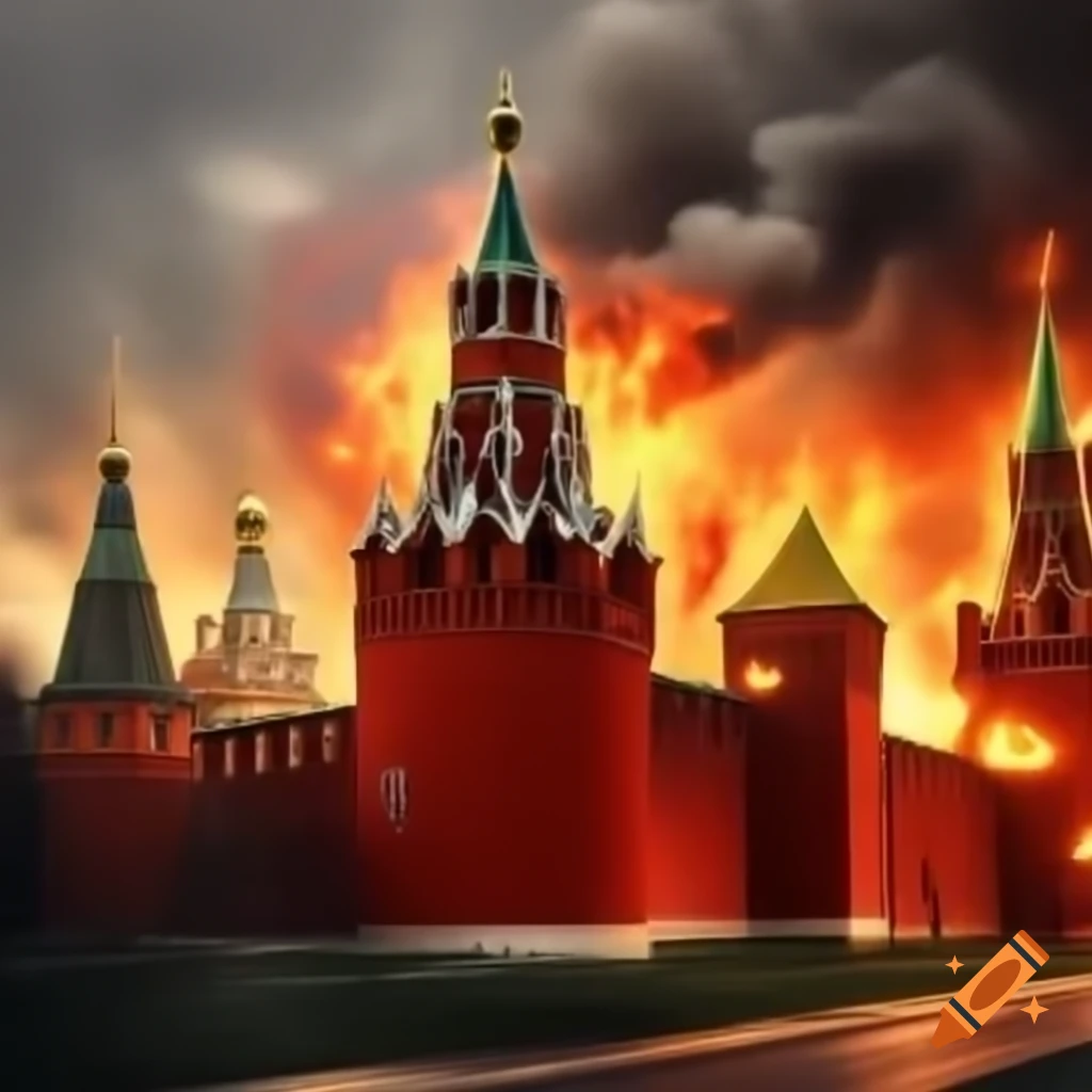 Presidential palace of turkey engulfed in flames on Craiyon