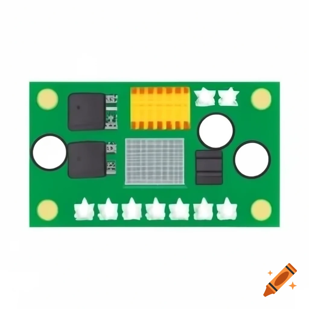 Clip art of voltage regulator module with input/output labels and ...