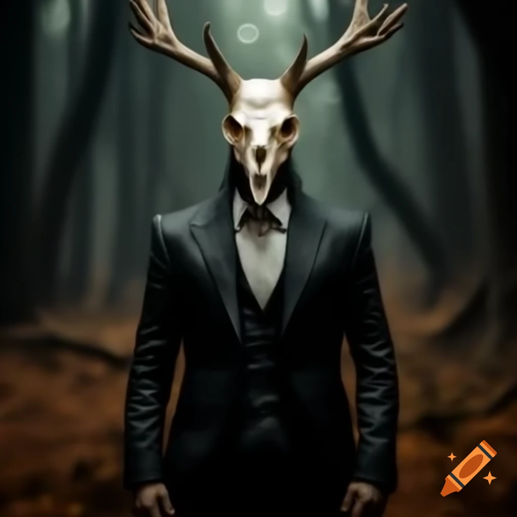 Man in fancy suit with face resembling a banjo, creative costume design ...