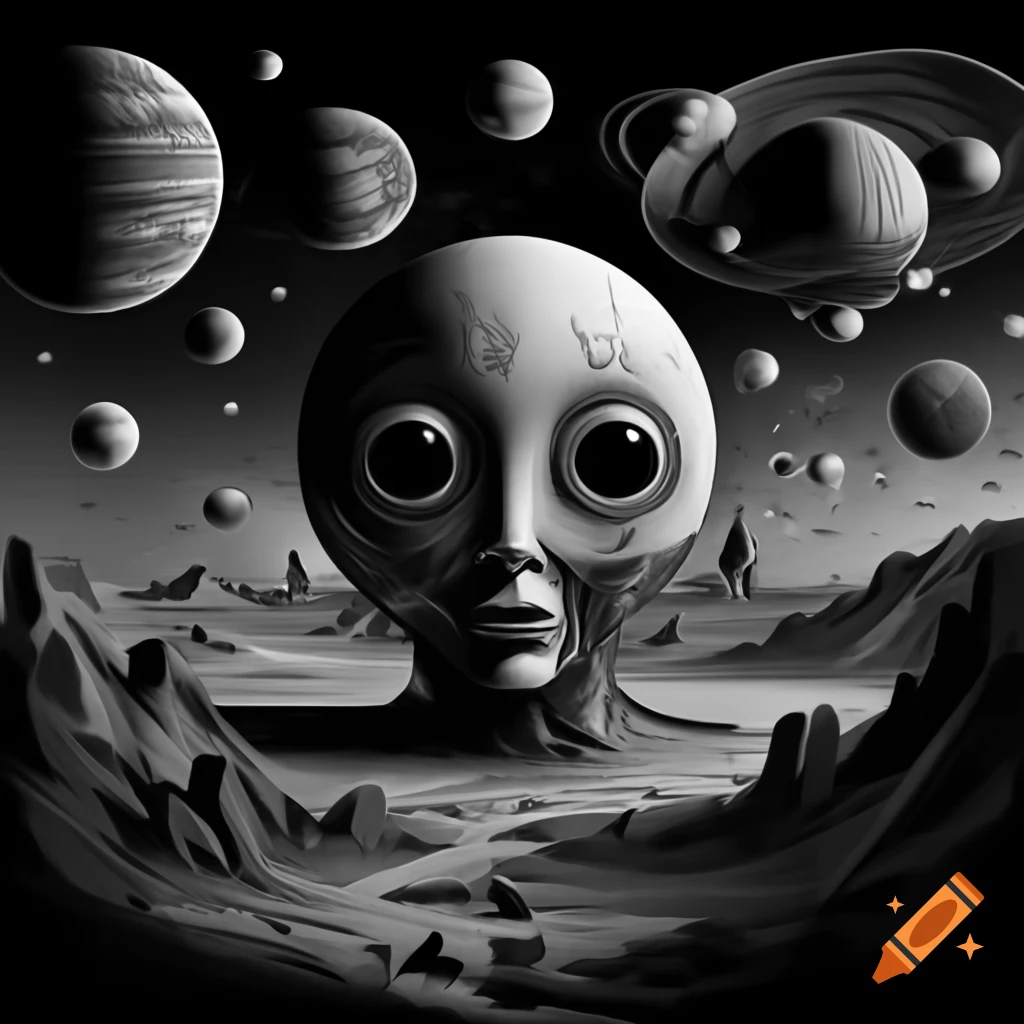 Surreal landscape resembling human bodies in high contrast, black and ...