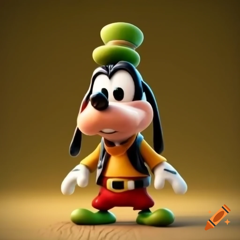 Cute chibi version of Goofy character on Craiyon