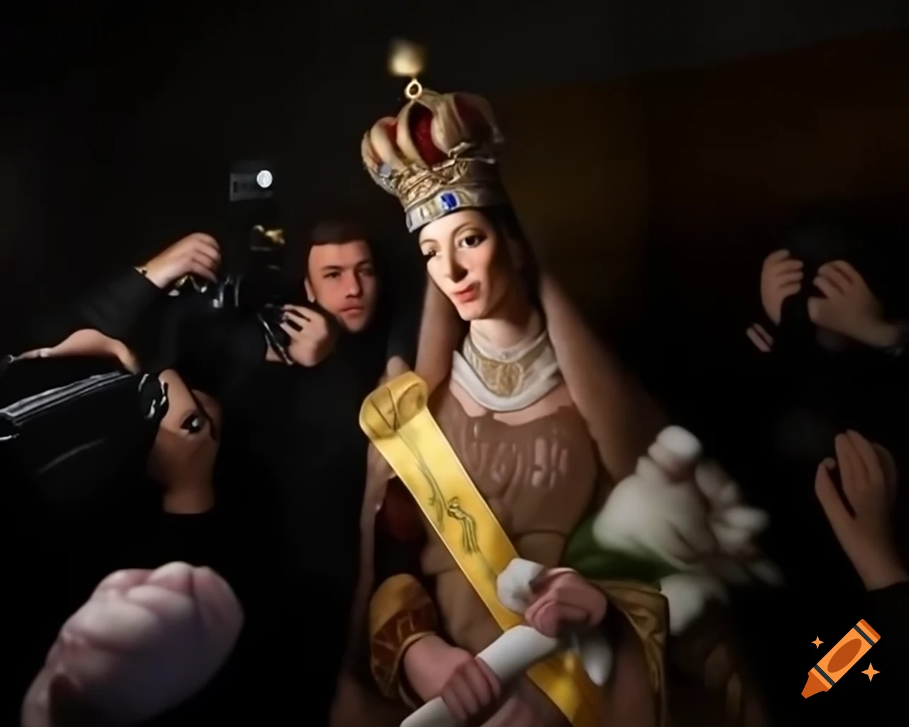 Historical depiction of Empress Saint Olga of Kiev, a powerful ruler ...