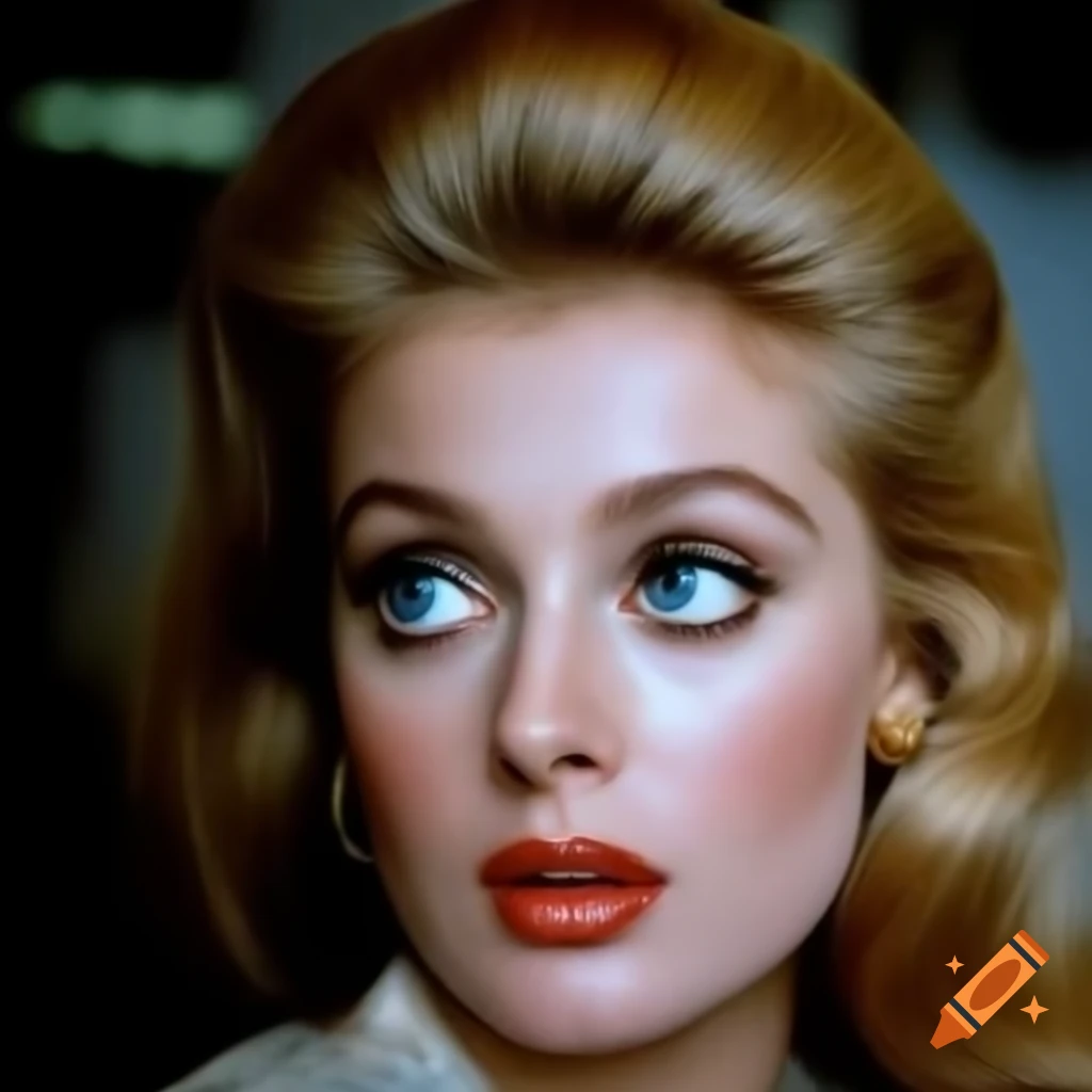 Hyper-realistic portrait of a beautiful european actress from 1963 on ...