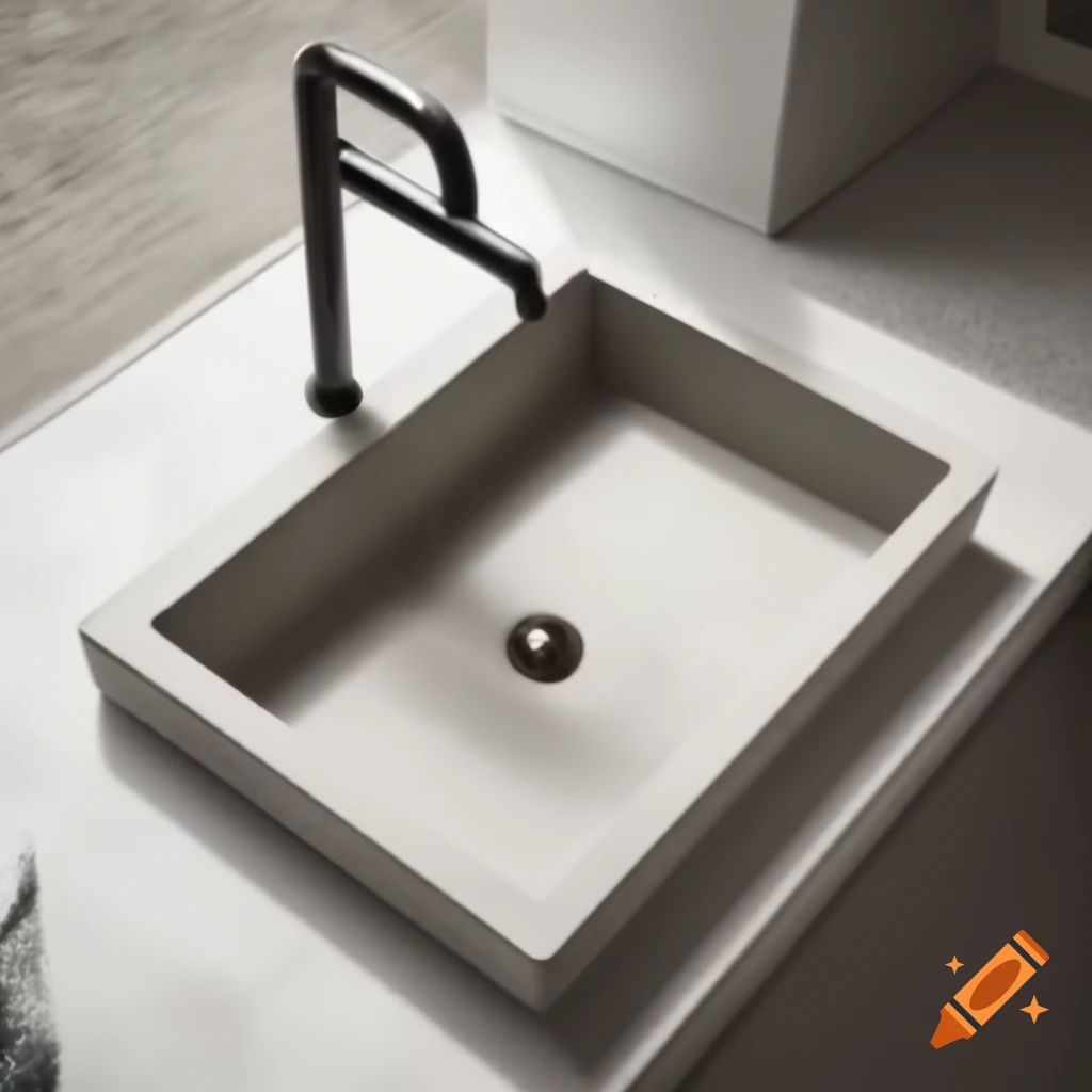 Concrete sink design on Craiyon